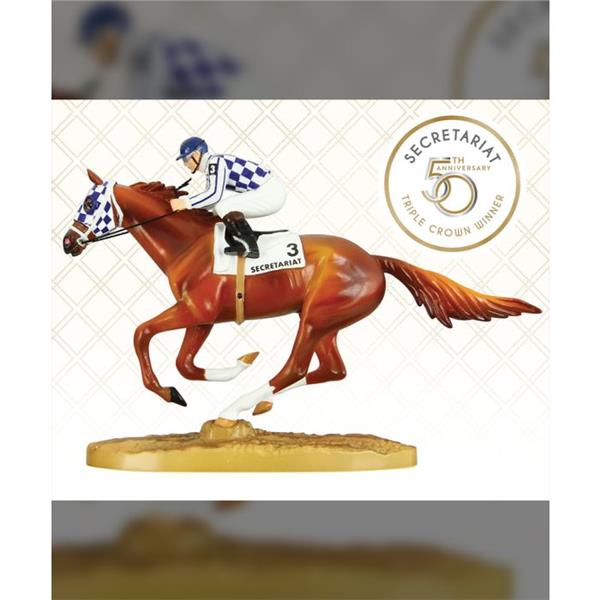 Breyer Secretariat Figure with Jockey